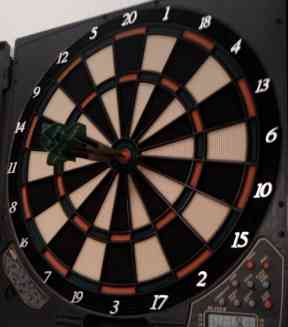 Dart Board Perfection – A triple bullseye!